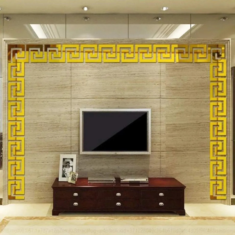 Acrylic Edge Tiles – Minimalist Grid Pattern (3x3 Inch) – SabSaman.com